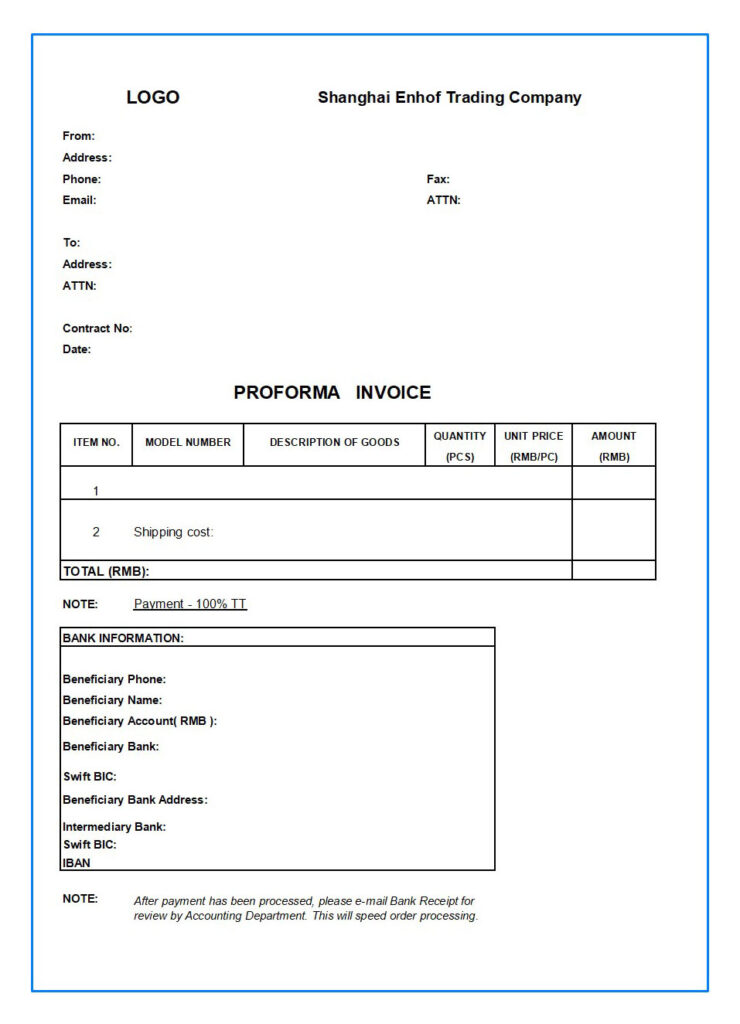 Proforma Invoice